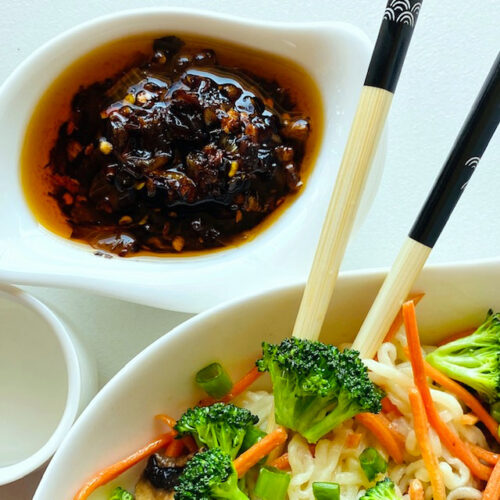 Chili Crisp: Recipe for Spicy Hot Chili Oil with Crispy Garlic - Aubrey ...