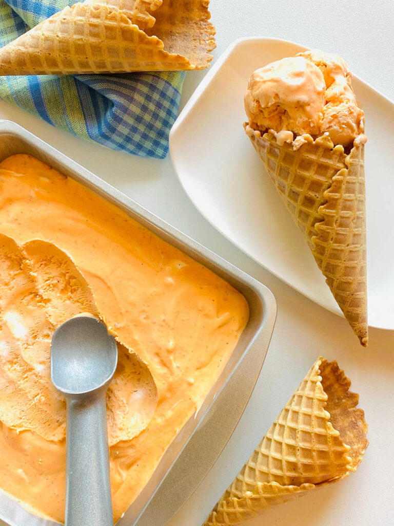 Thai Tea Ice Cream - Aubrey's Kitchen