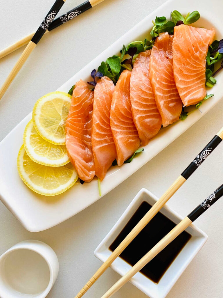 Salmon Sashimi - Aubrey's Kitchen