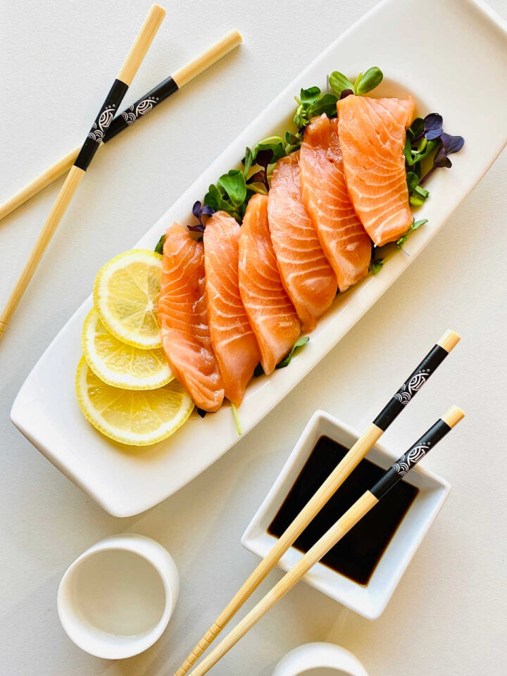 Salmon Sashimi - Aubrey's Kitchen