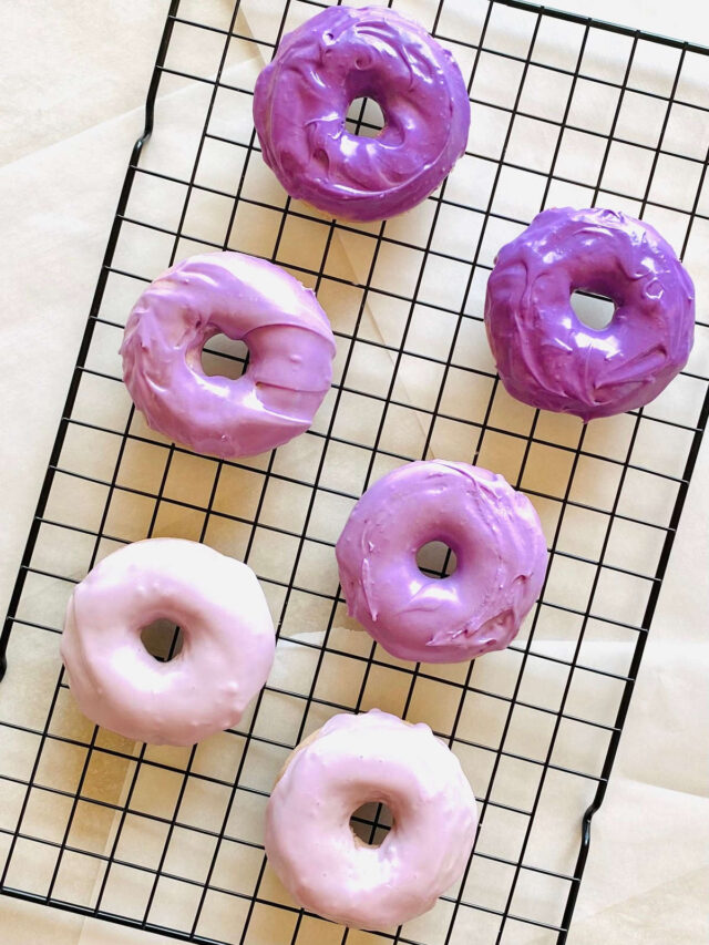 Ube Donuts - Aubrey's Kitchen