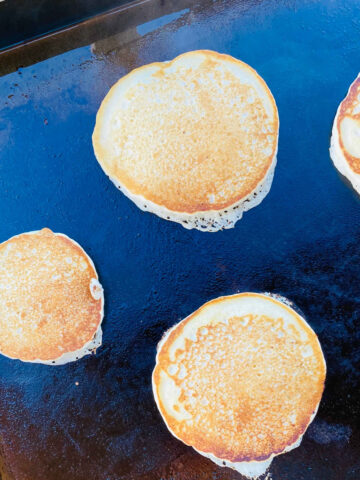 Blackstone Pancakes on Griddle - Aubrey's Kitchen