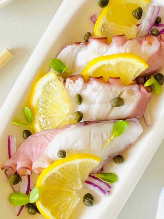 Octopus Sashimi - Aubrey's Kitchen