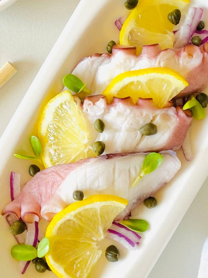 Octopus Sashimi - Aubrey's Kitchen